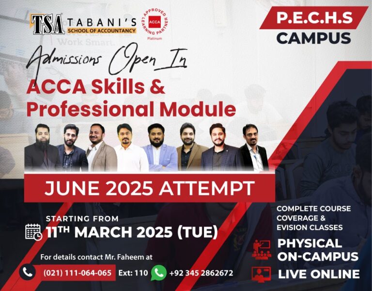 Tabani's School of Accountancy- CA | ACCA | ICMAP | CIMA | CMA