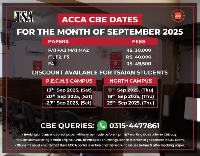 Tabani's School of Accountancy- CA | ACCA | ICMAP | CIMA | CMA